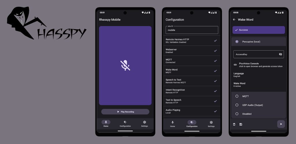 Rhasspy Android, Wall Panel or HA Companion App? - Help - Rhasspy Voice Assistant